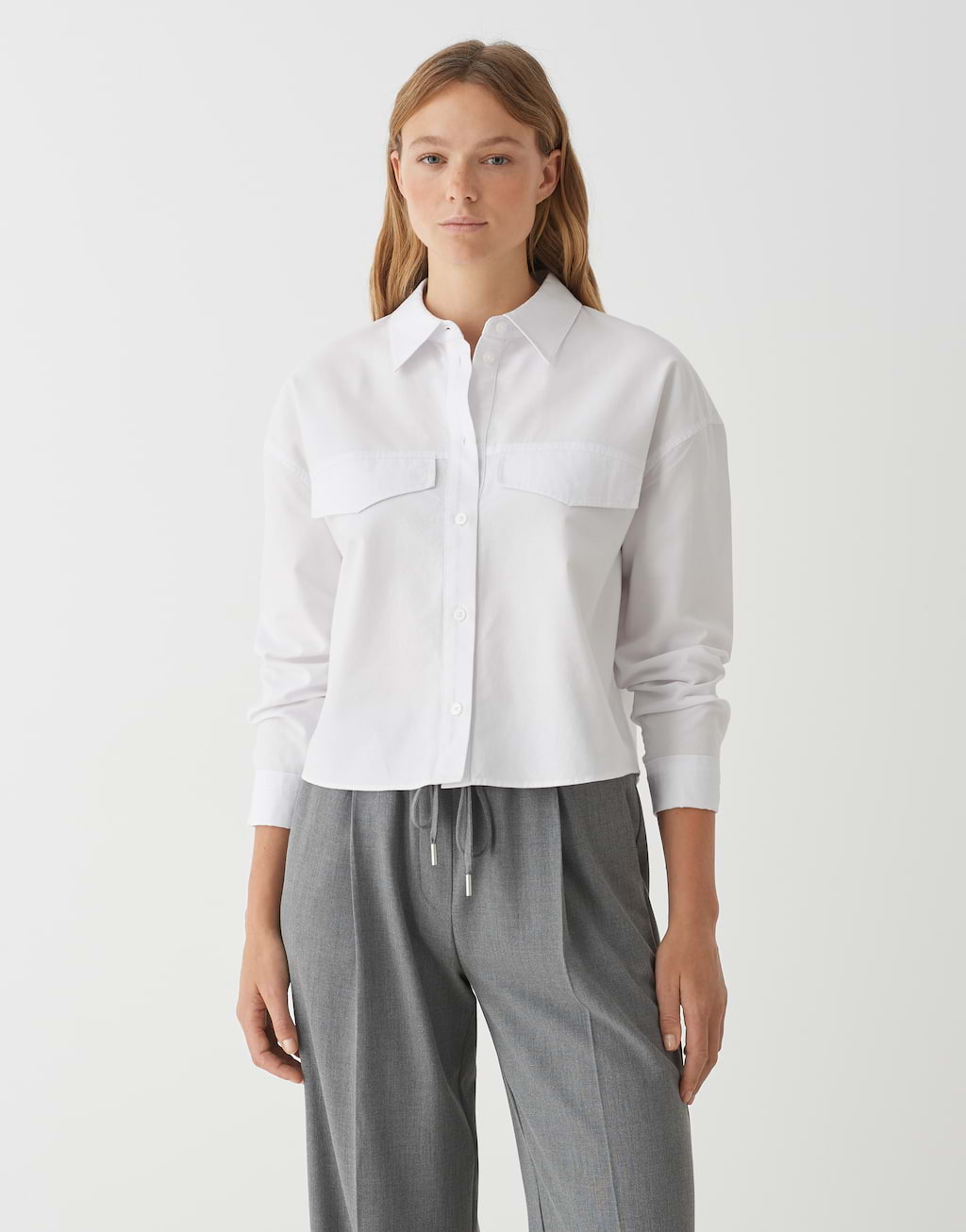 Langarmbluse Finsi weiß online bestellen | OPUS Online Shop