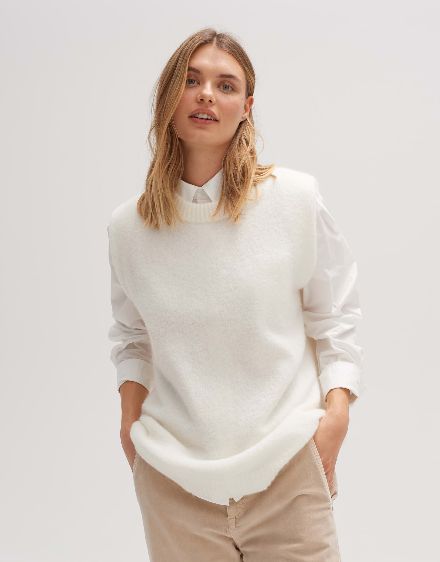 Pullunder Priska weiß online bestellen | OPUS Online Shop