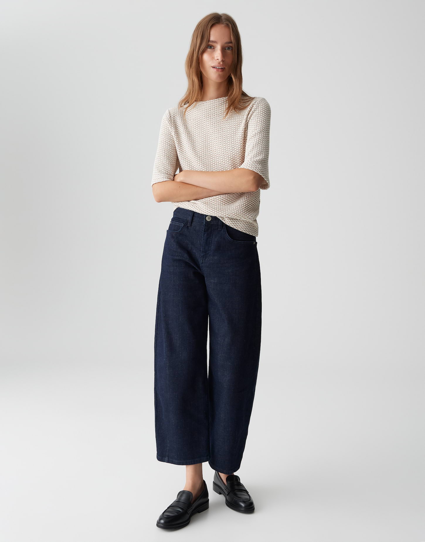Kurzarmshirt Sawira weiß online bestellen | OPUS Online Shop