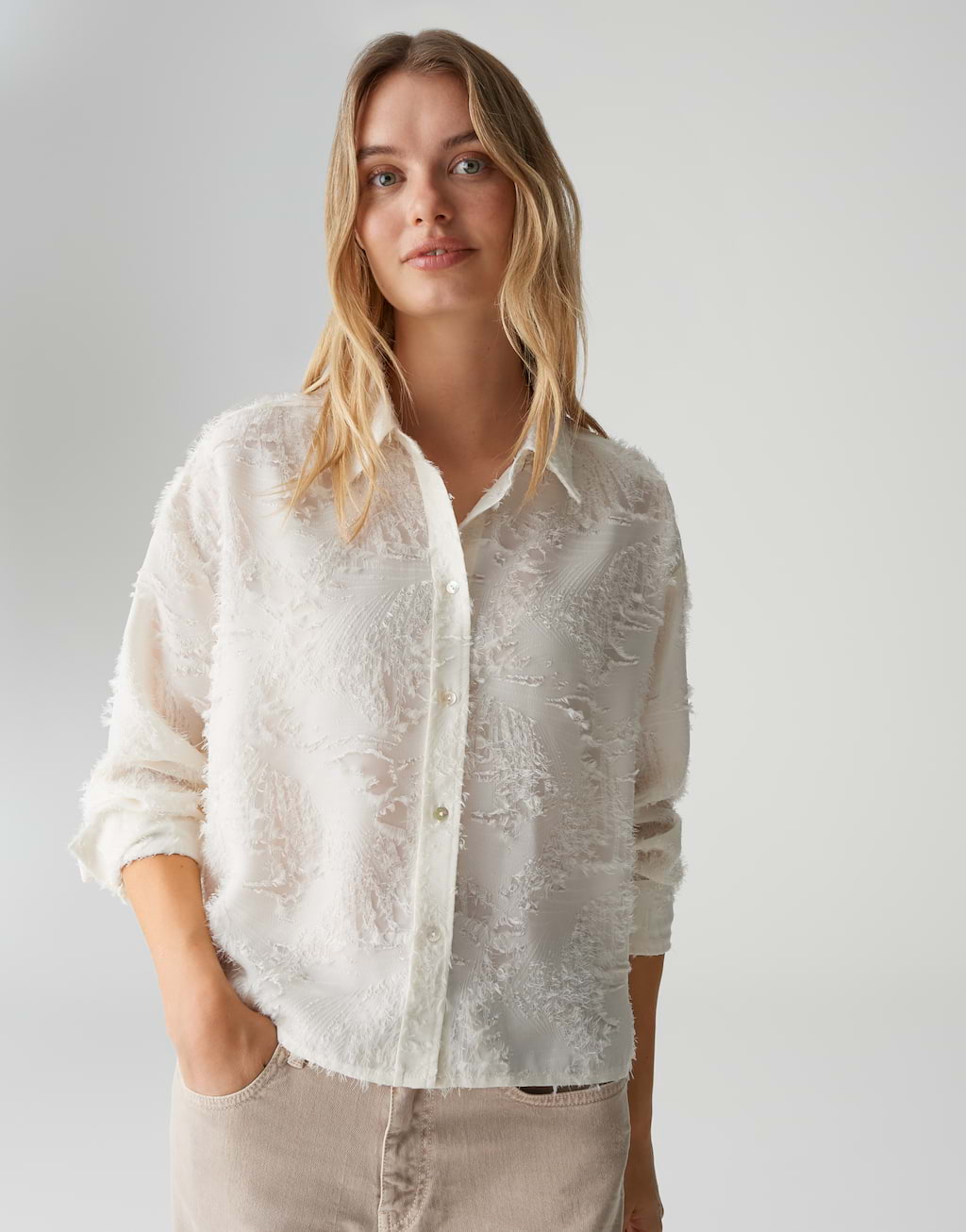 long sleeve blouse Fenima white by OPUS | shop your favourites online