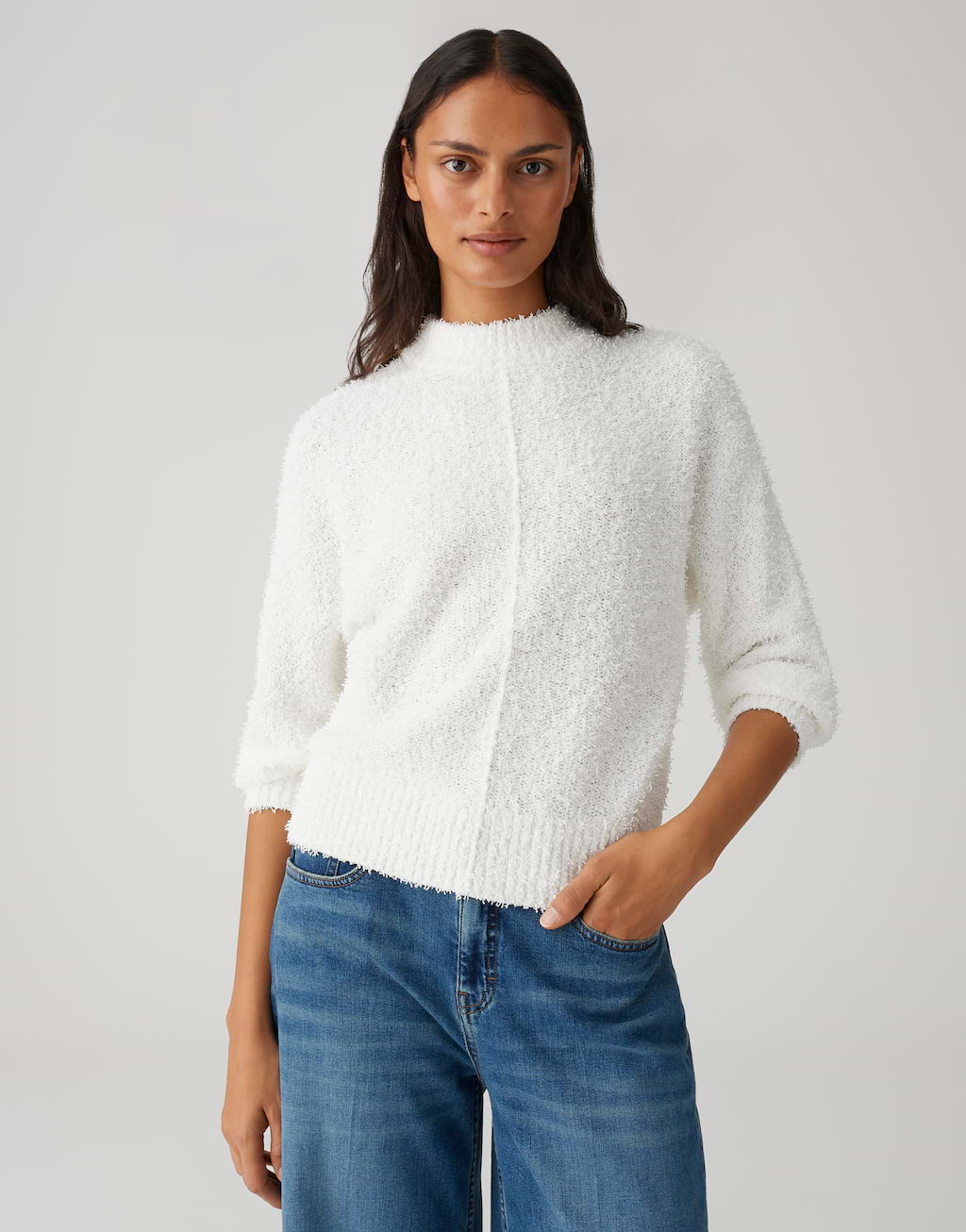 Pullover Punew weiß online bestellen | OPUS Online Shop