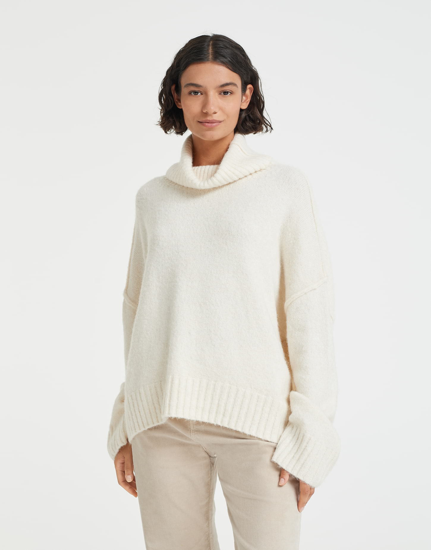 Oversize Pullover Picobo weiß online bestellen | OPUS Online Shop