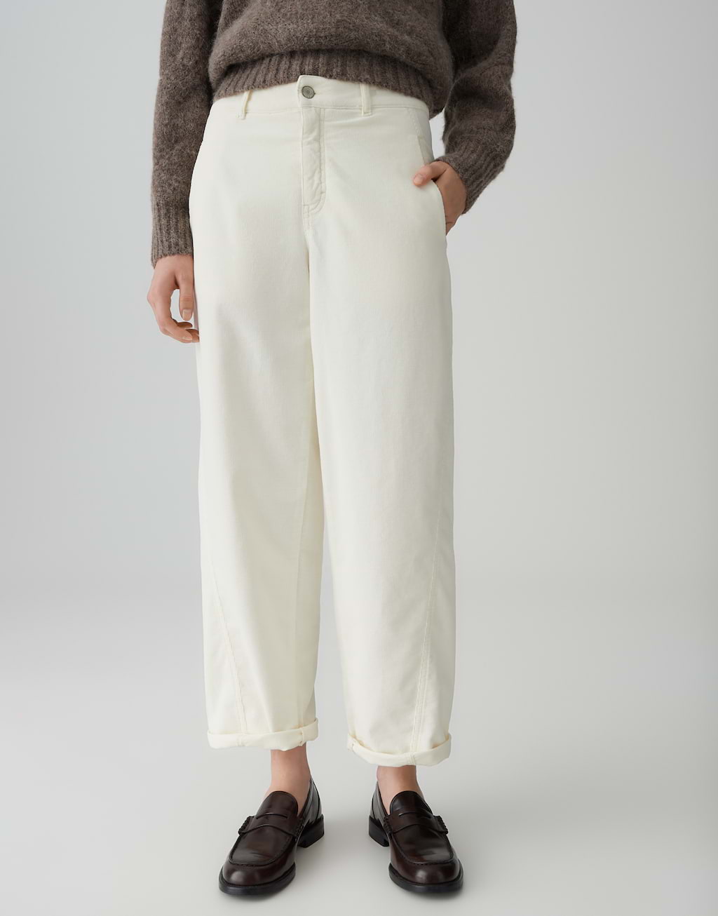 Wide Leg Pants Melly mellow beige by OPUS | shop your favourites online
