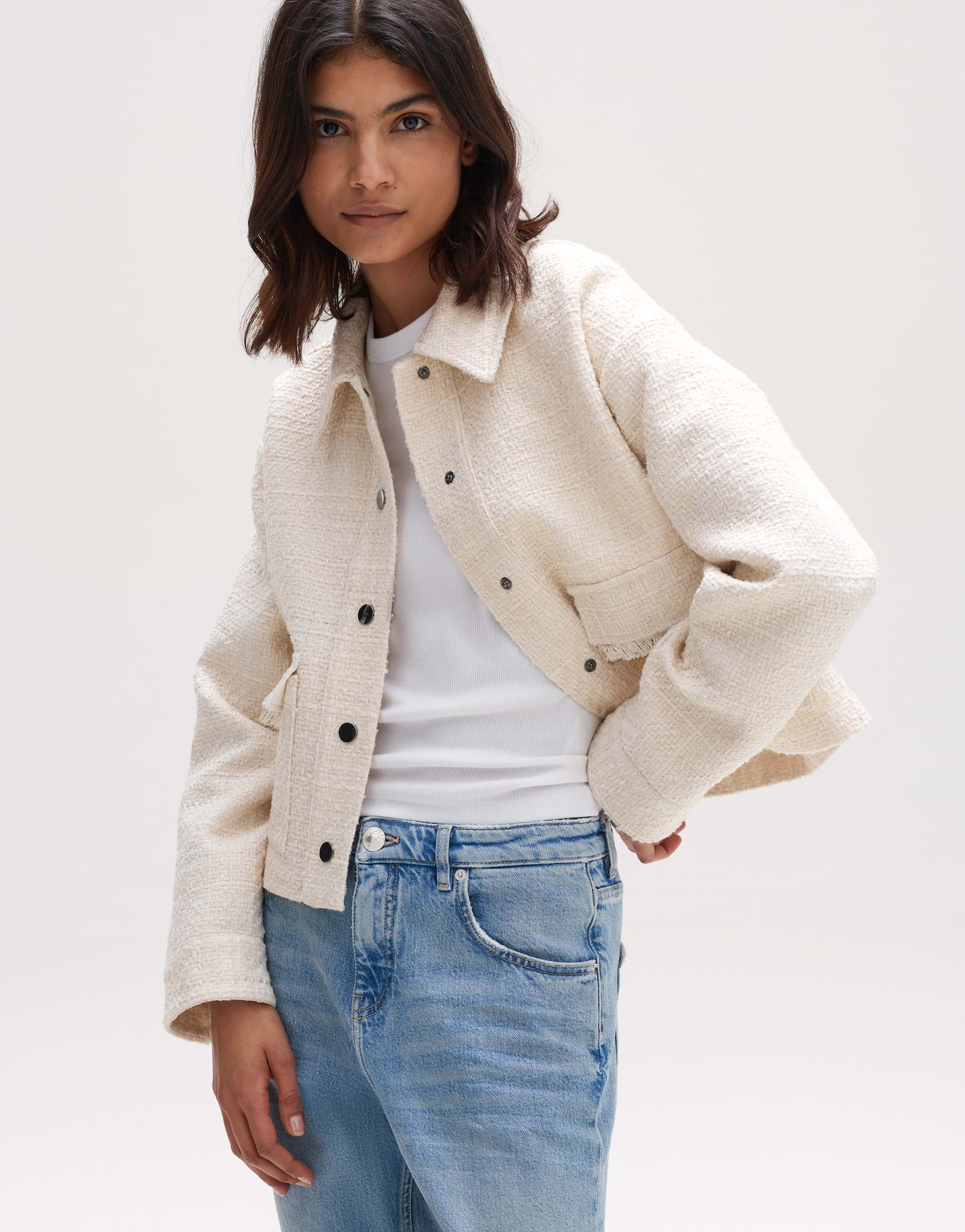 Korte jas Hayla beige online bestellen | OPUS online shop