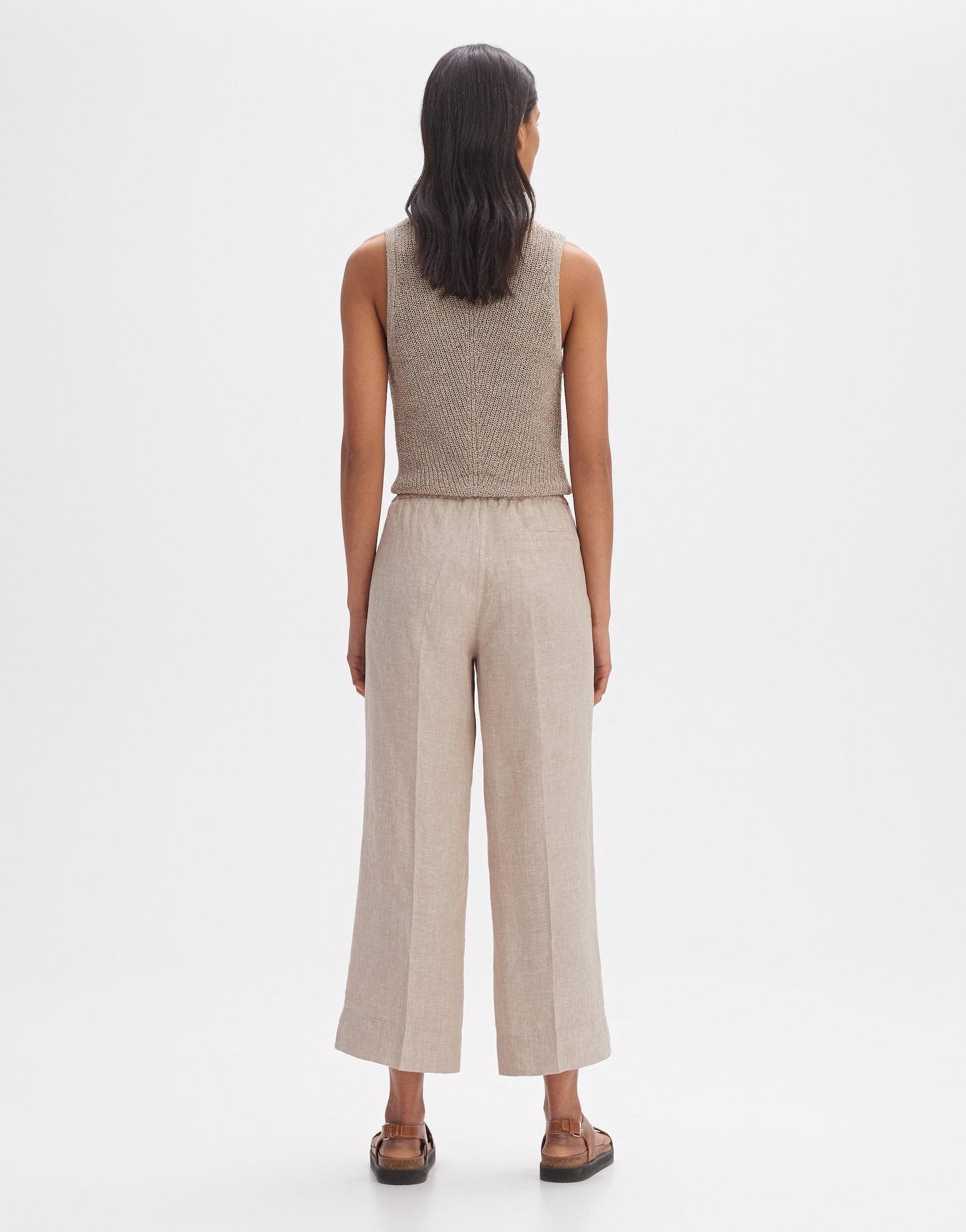 Wide Leg Pants Madeka fresh beige online bestellen | OPUS Online Shop