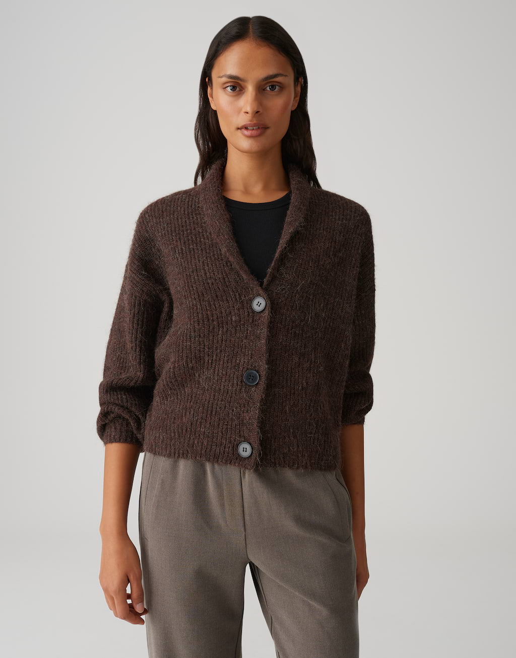 cardigan Dusena brown by OPUS | shop your favourites online