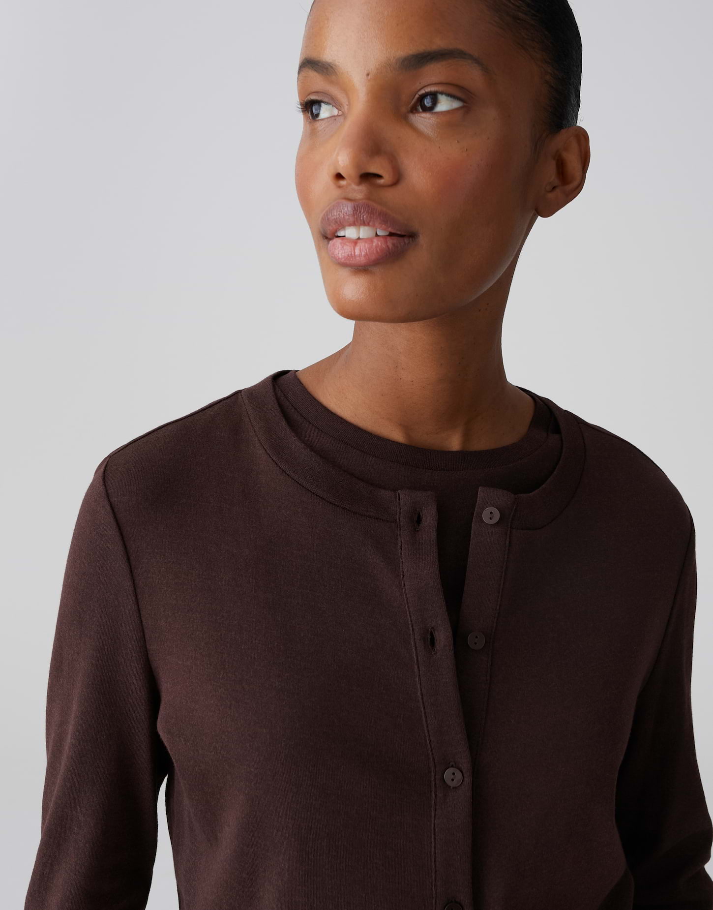 Langarmshirt Sandros braun online bestellen | OPUS Online Shop