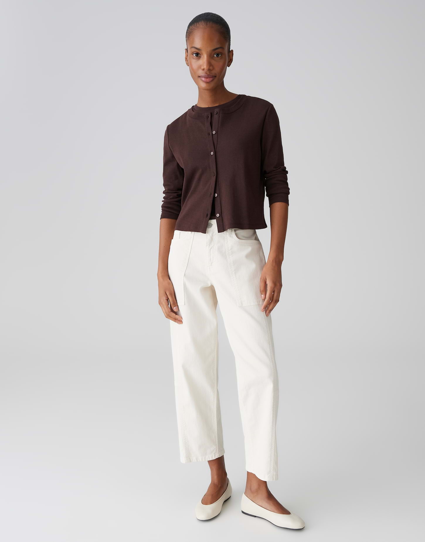 Langarmshirt Sandros braun online bestellen | OPUS Online Shop