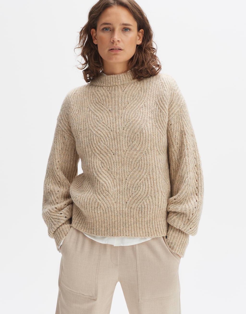 Pullover Pojama beige online bestellen | OPUS Online Shop