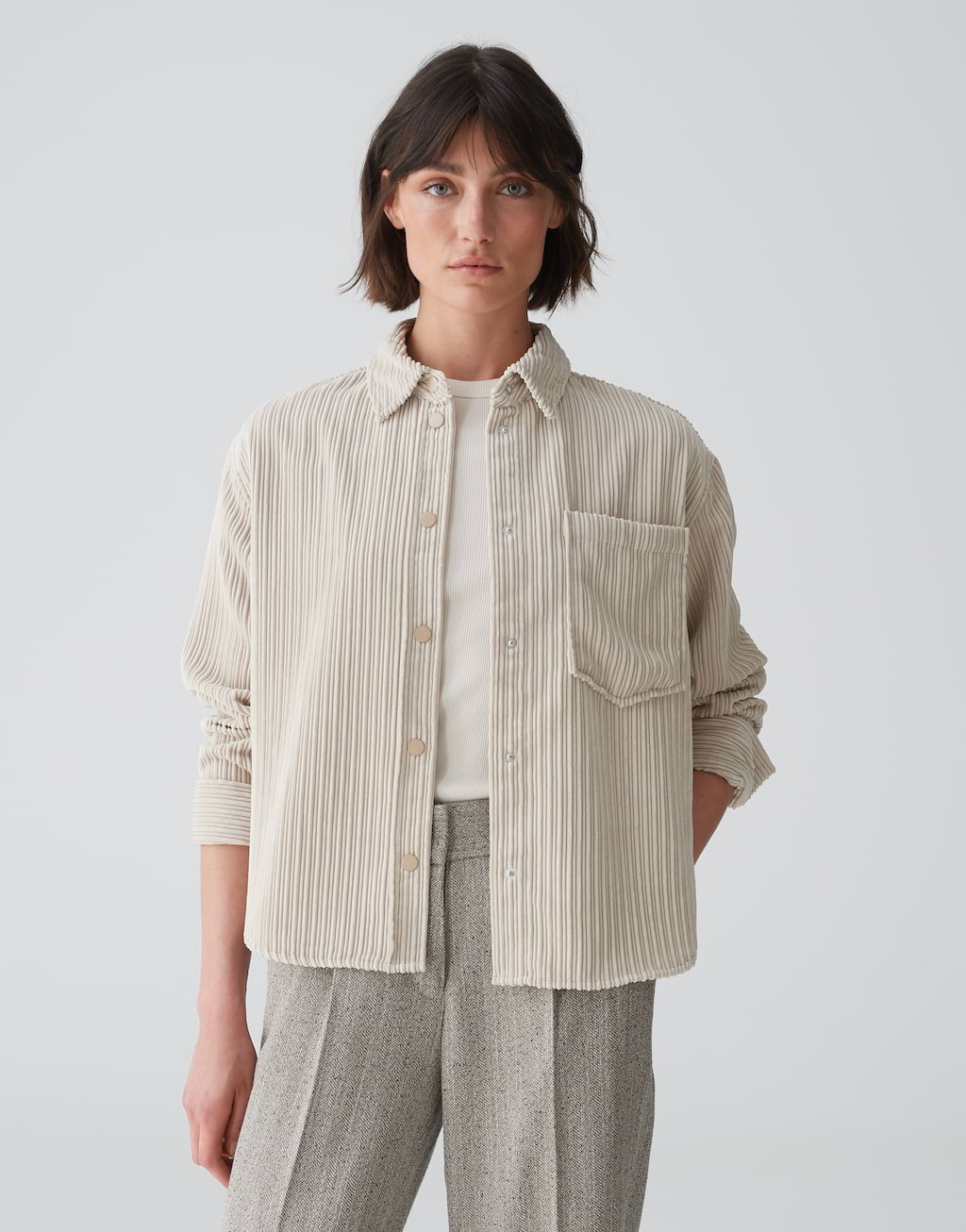 long sleeve blouse Fanki beige by OPUS | shop your favourites online