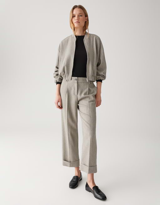 City Pants Meeri herringbone beige online bestellen | OPUS Online Shop