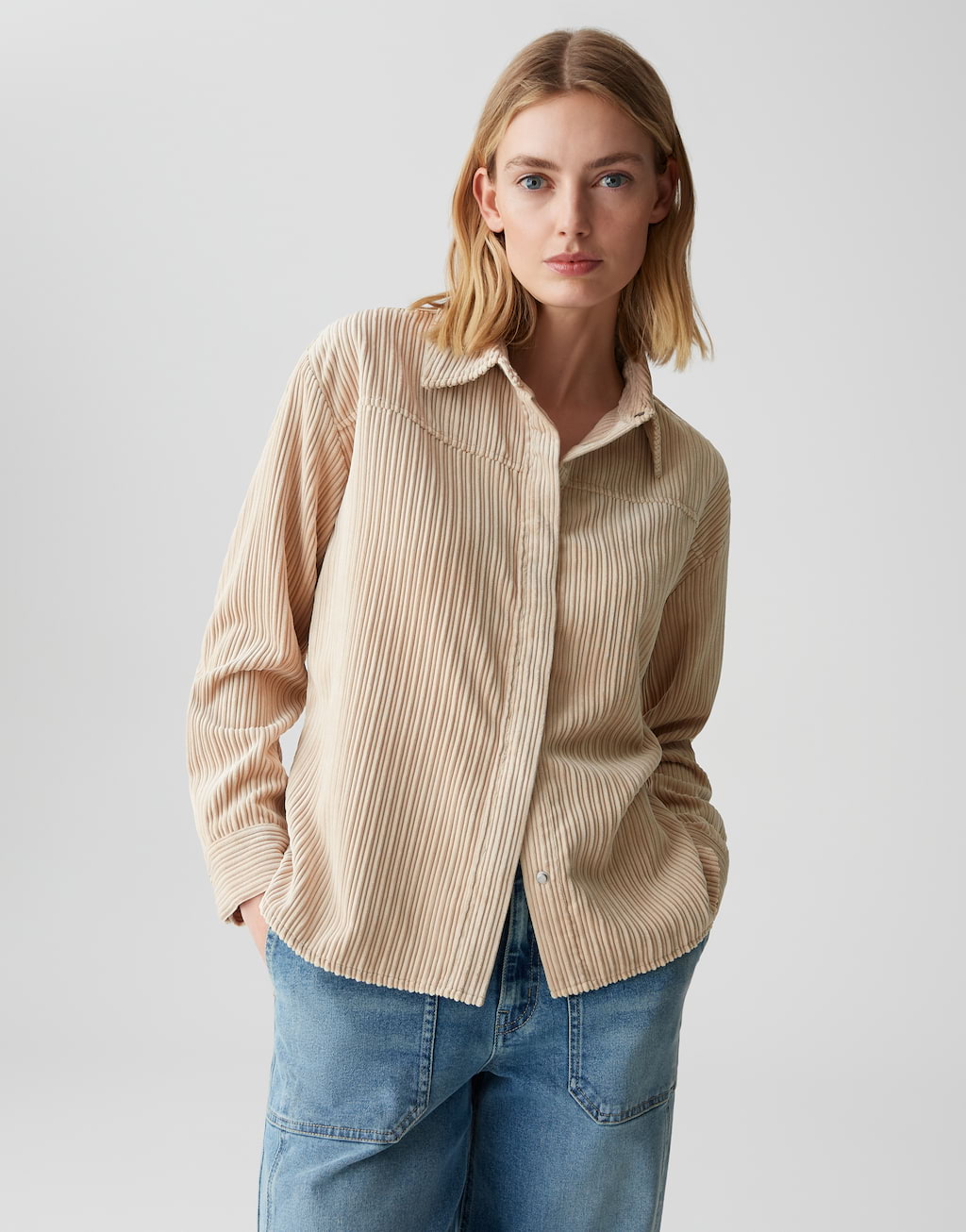 long sleeve blouse Flanky beige by OPUS | shop your favourites online