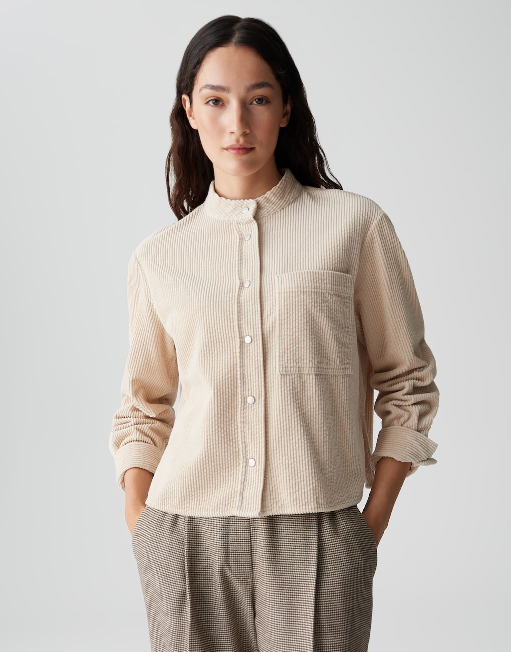 Langarmbluse Falve beige online bestellen | OPUS Online Shop