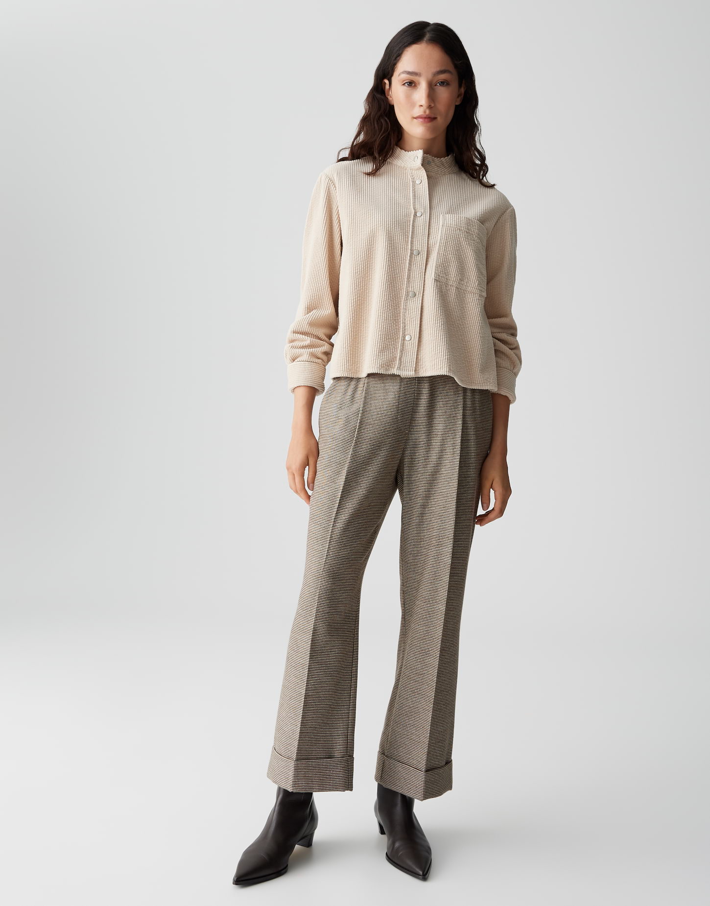 Langarmbluse Falve beige online bestellen | OPUS Online Shop