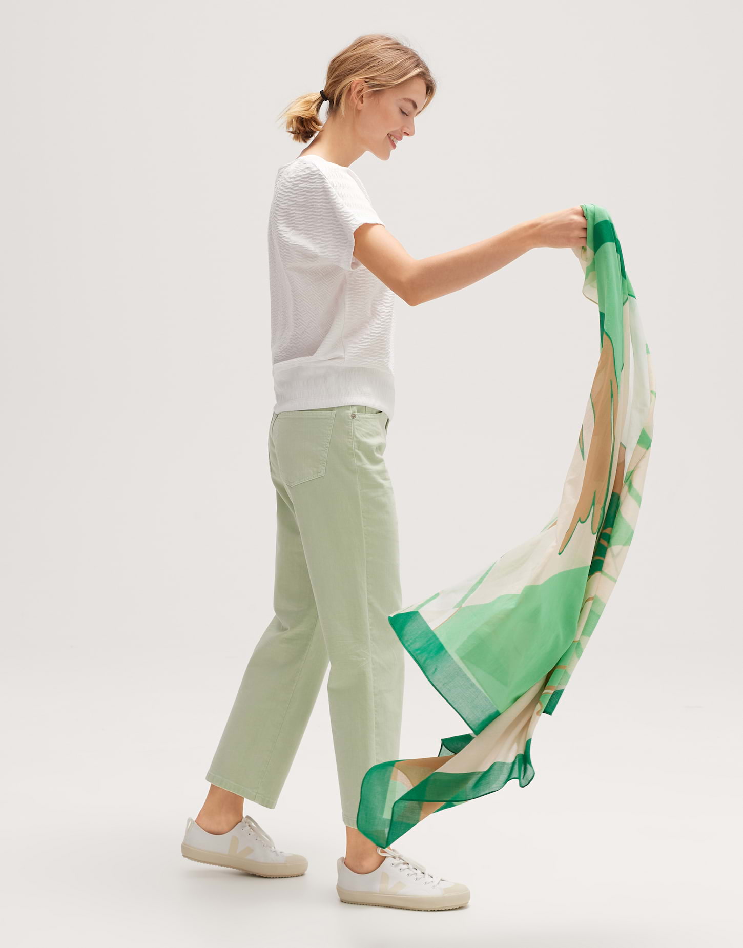 Tuch Apuki scarf grün online bestellen | OPUS Online Shop