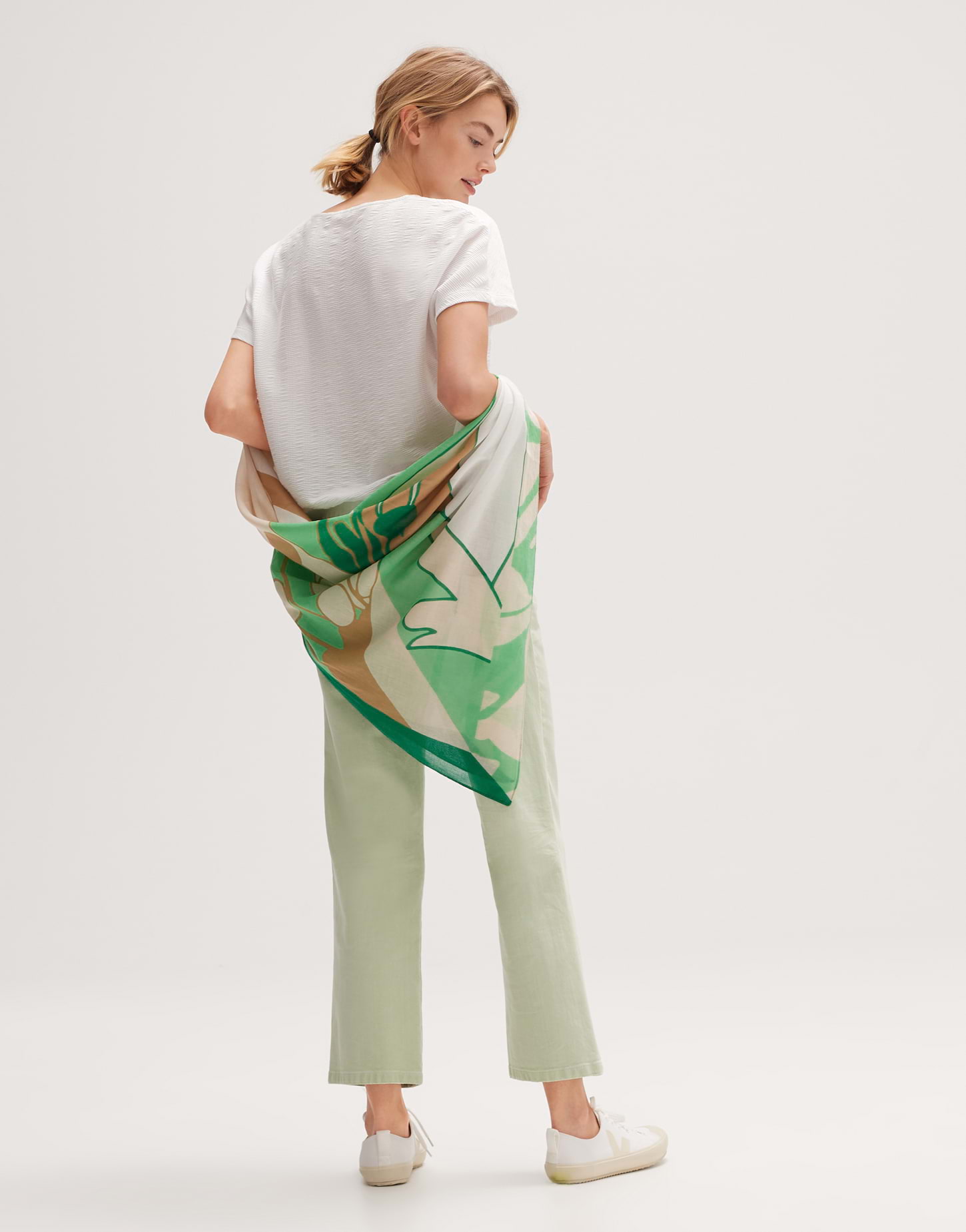 Tuch Apuki scarf grün online bestellen | OPUS Online Shop