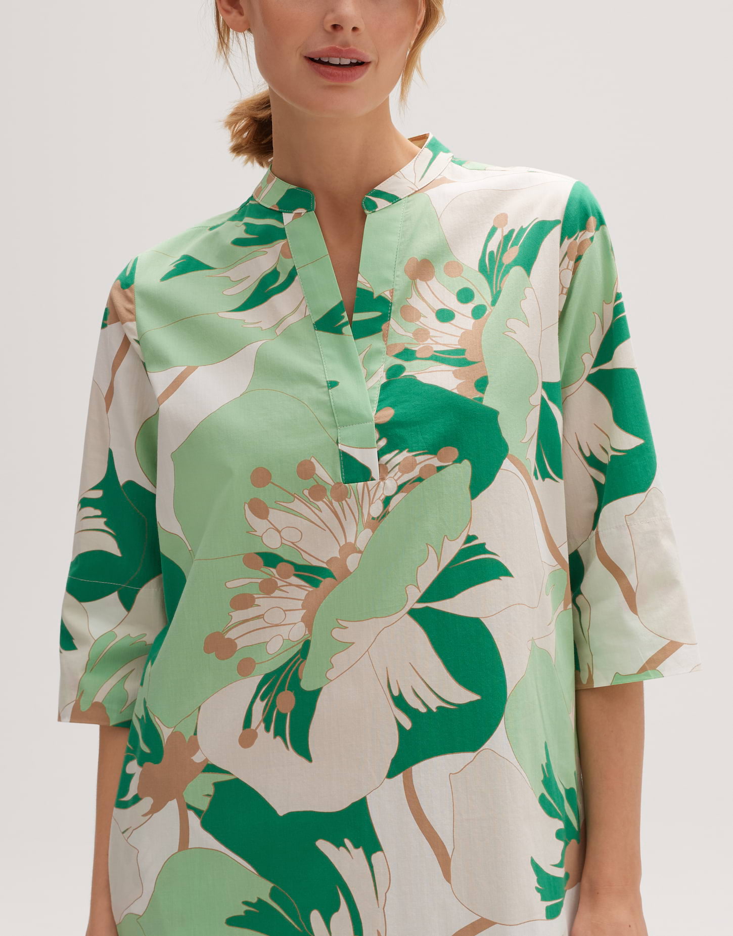 Blusenkleid Wandro blossom grün online bestellen | OPUS Online Shop