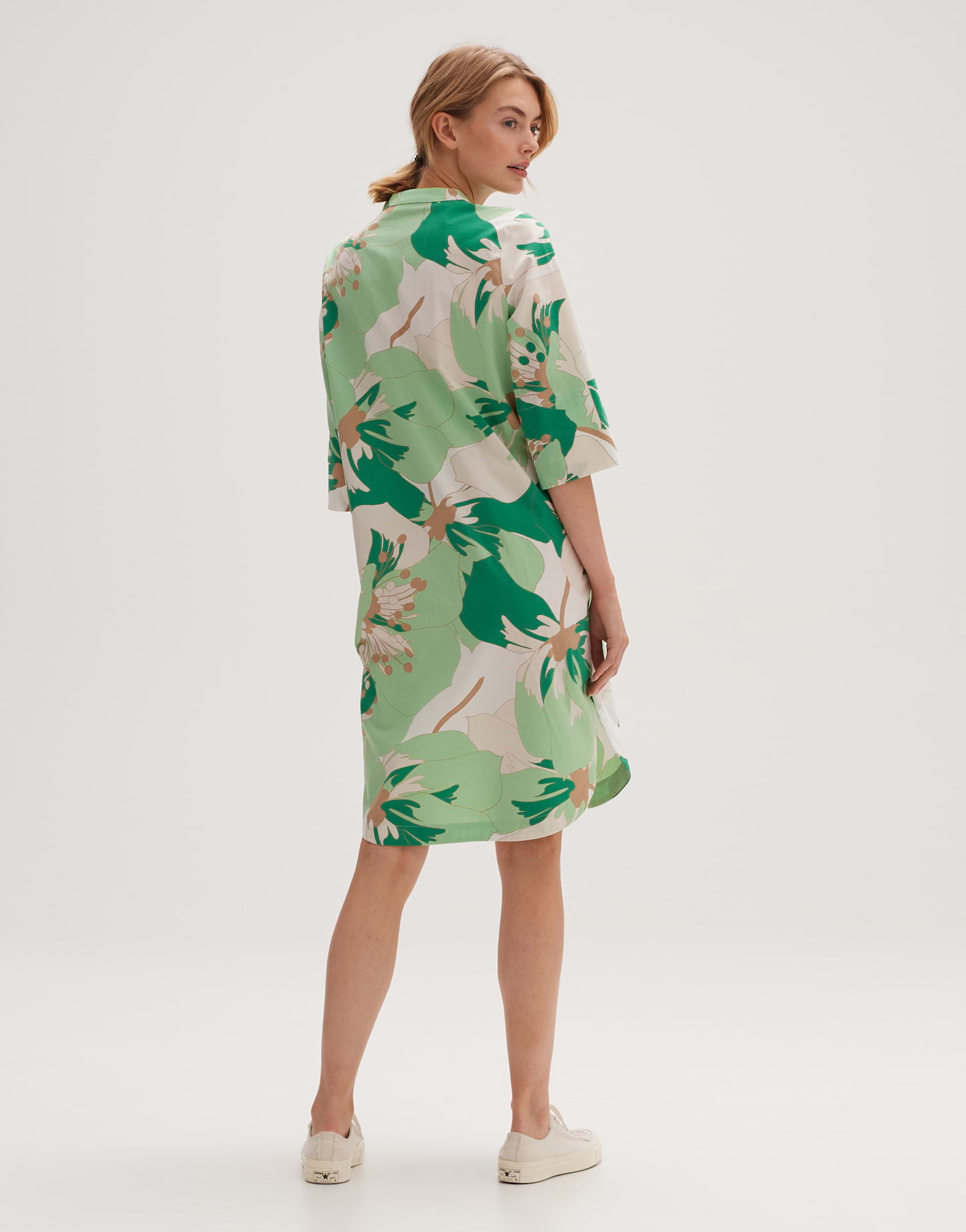 Blusenkleid Wandro blossom grün online bestellen | OPUS Online Shop