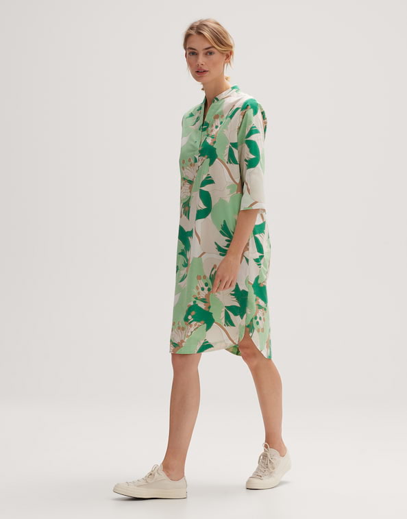 Blusenkleid Wandro blossom grün online bestellen | OPUS Online Shop