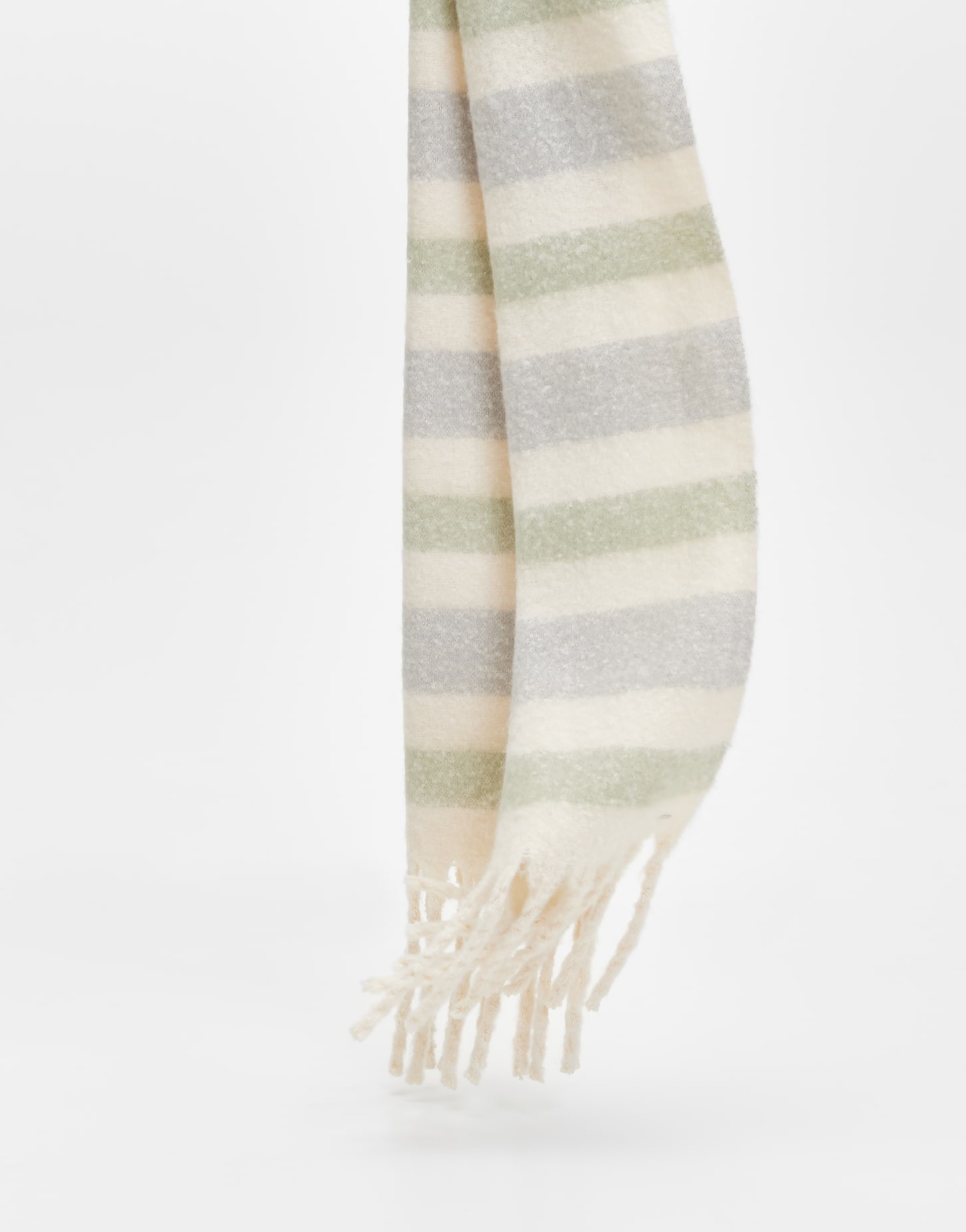 Streifenschal Acneta scarf grün online bestellen | OPUS Online Shop