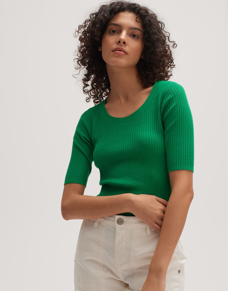 Strickshirt Pijana grün online bestellen | OPUS Online Shop