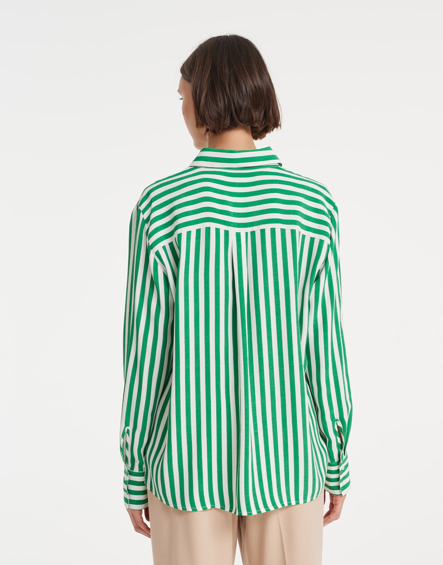 Stripe blouse Famila green by OPUS | shop your favourites online