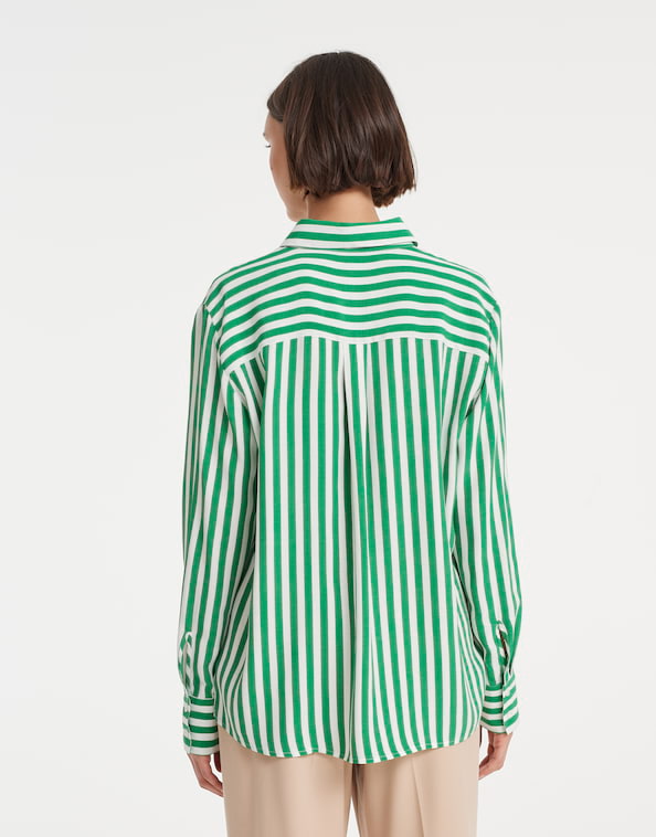 Stripe blouse Famila green by OPUS | shop your favourites online