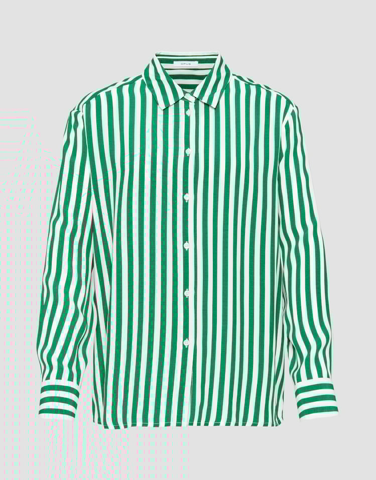 Stripe blouse Famila green by OPUS | shop your favourites online