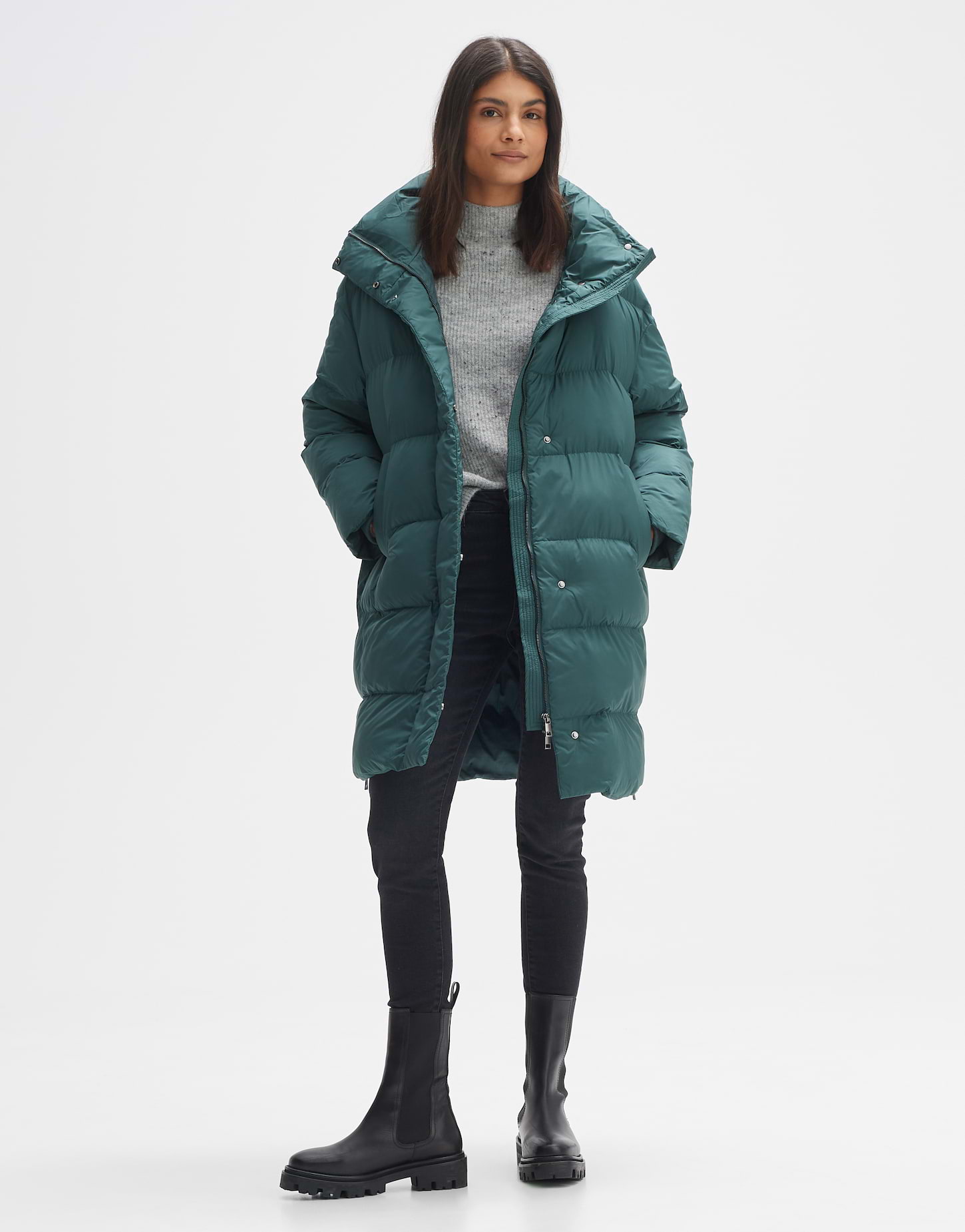 Mantel Hileni grün online bestellen | OPUS Online Shop