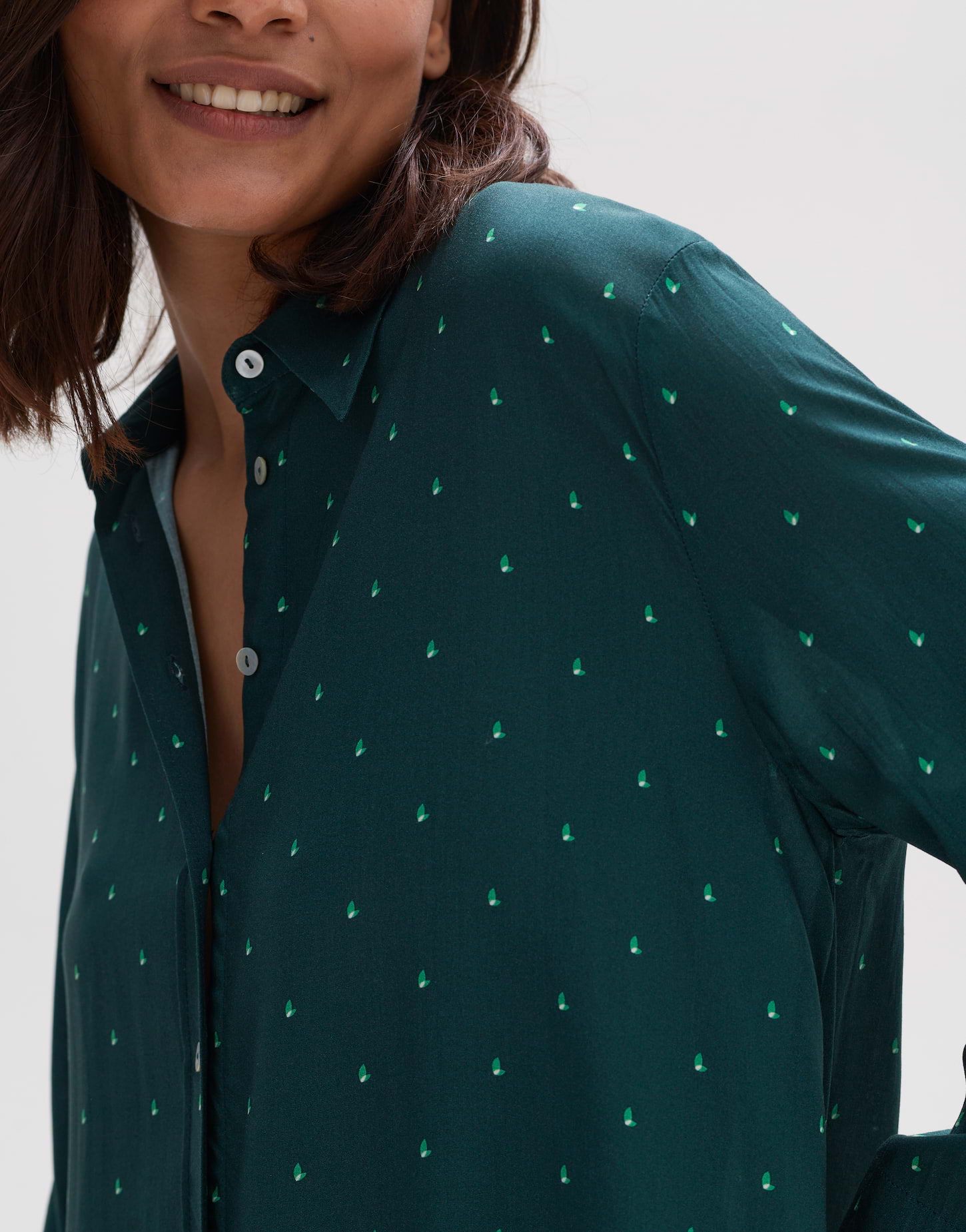 Langarmbluse Fadonna grün online bestellen | OPUS Online Shop