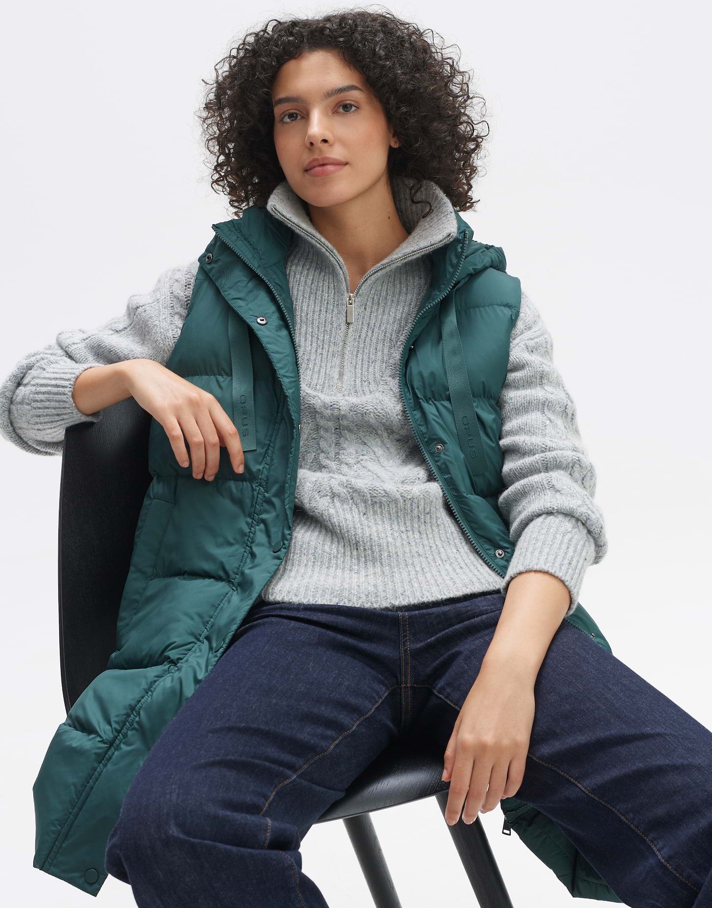 Weste Wafina grün online bestellen | OPUS Online Shop