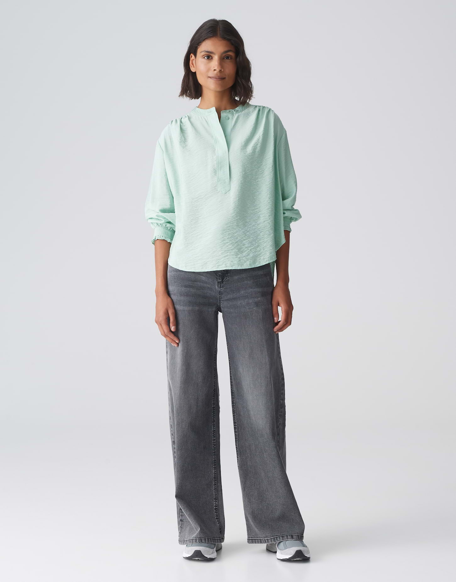 Langarmbluse Fenke grün online bestellen | OPUS Online Shop