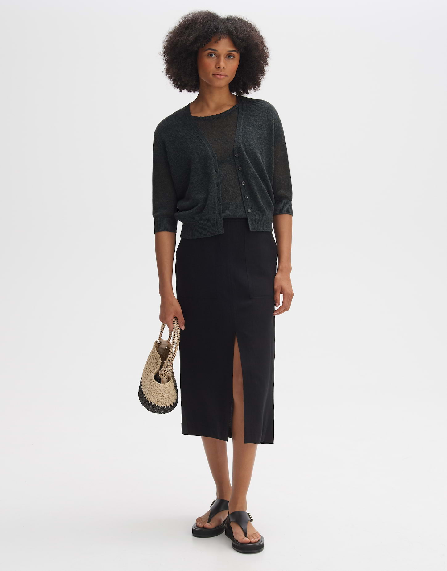 Strickjacke Dorifa grün online bestellen | OPUS Online Shop