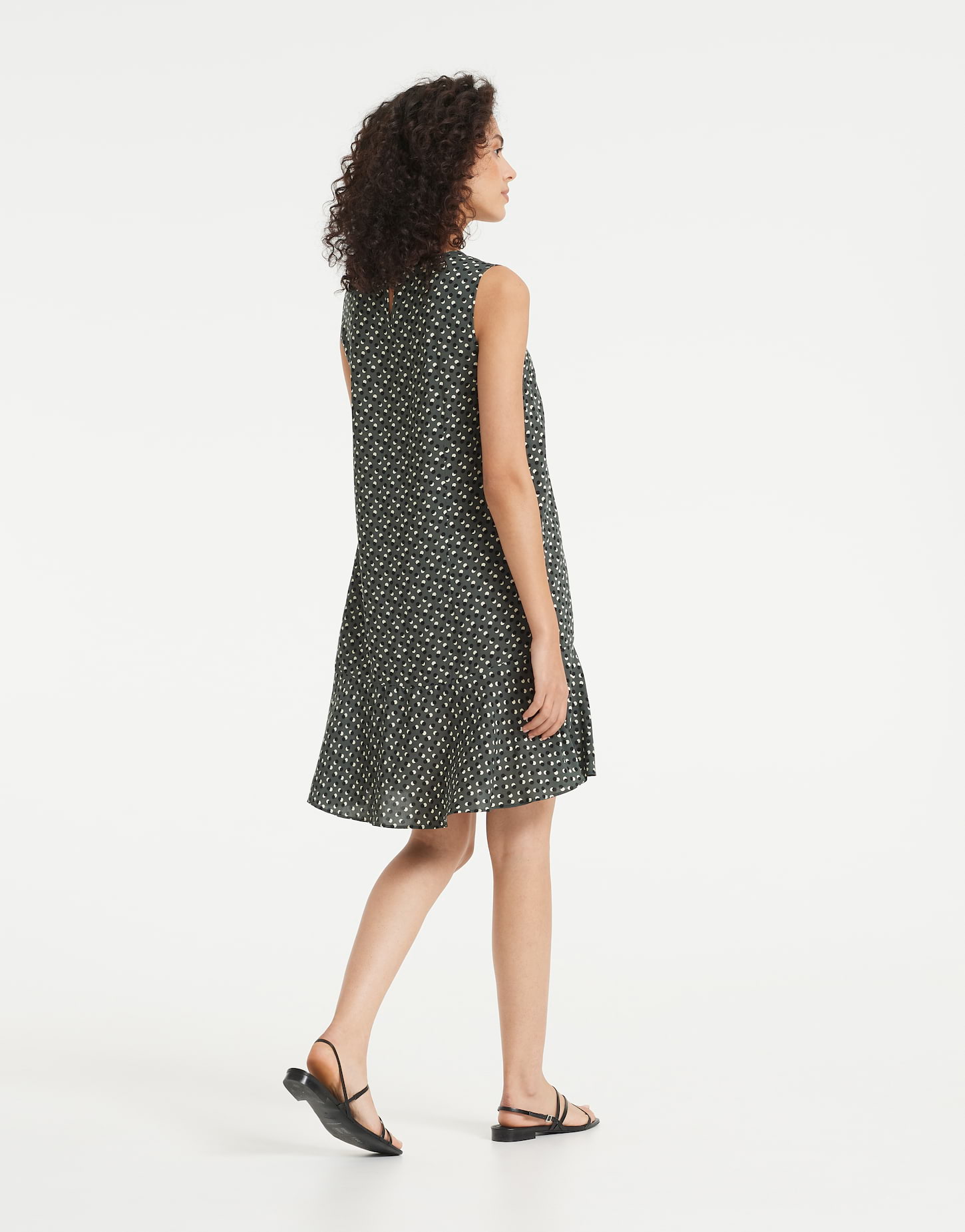 Jurk Wenola dot groen online bestellen | OPUS online shop