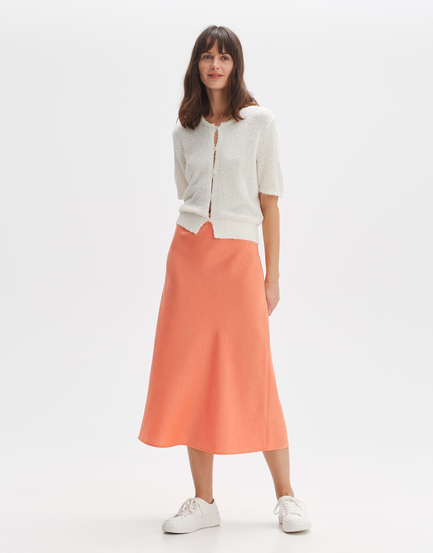 Midi rok Runi oranje online bestellen | OPUS online shop