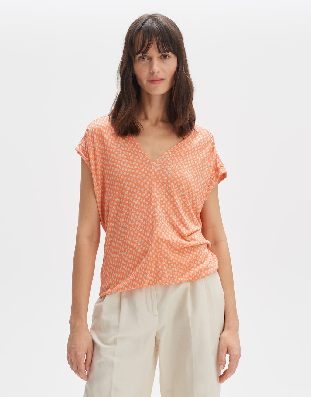Kurzarmshirt Sandu orange online bestellen | OPUS Online Shop