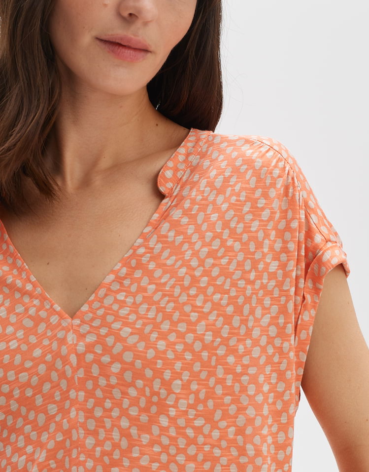 Kurzarmshirt Sandu orange online bestellen | OPUS Online Shop