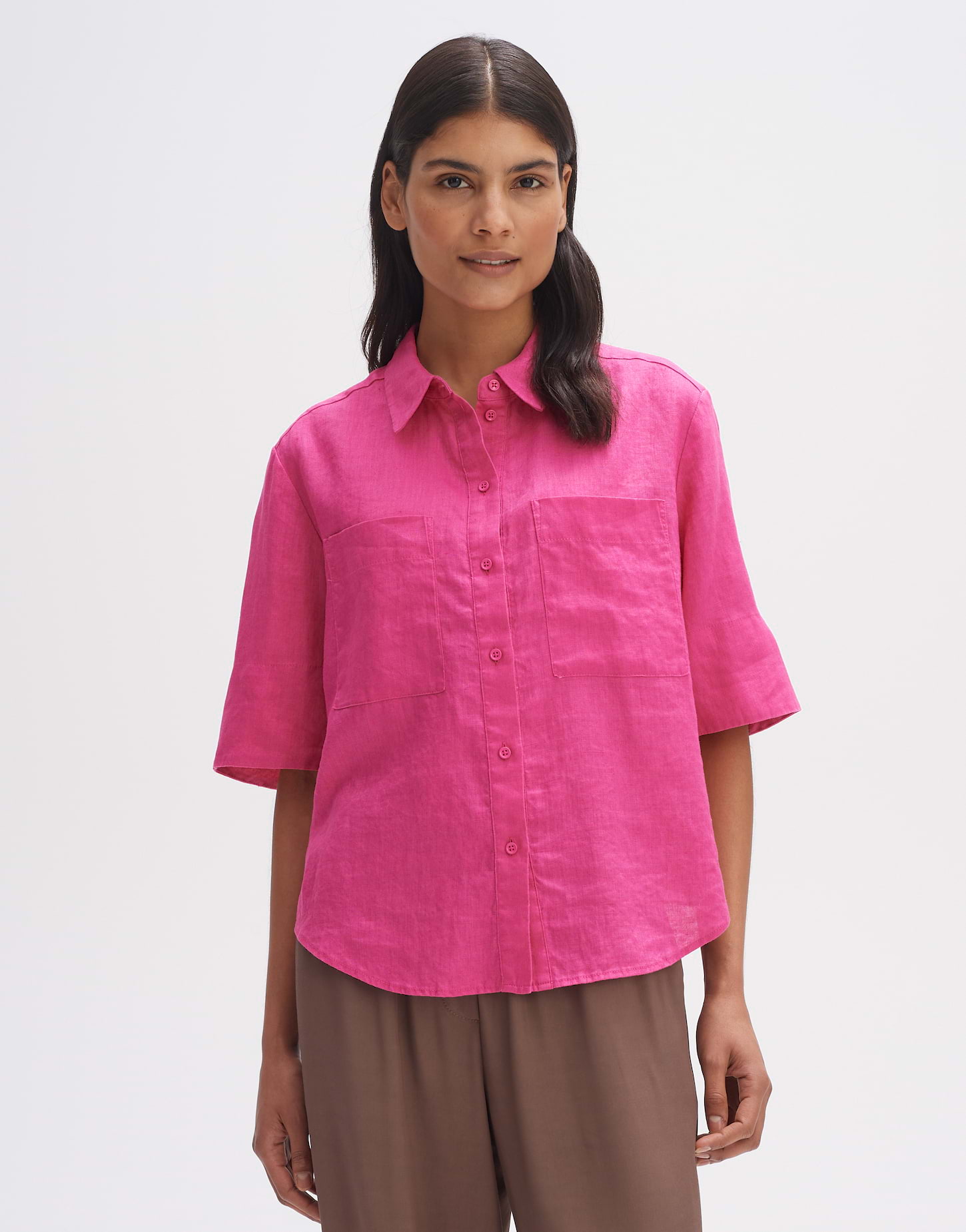 Kurzarmbluse Filalia pink online bestellen | OPUS Online Shop