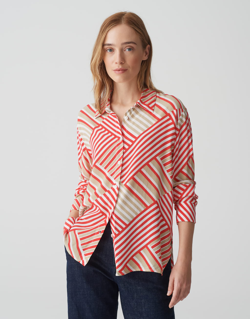 Langarmbluse Filona rot online bestellen | OPUS Online Shop