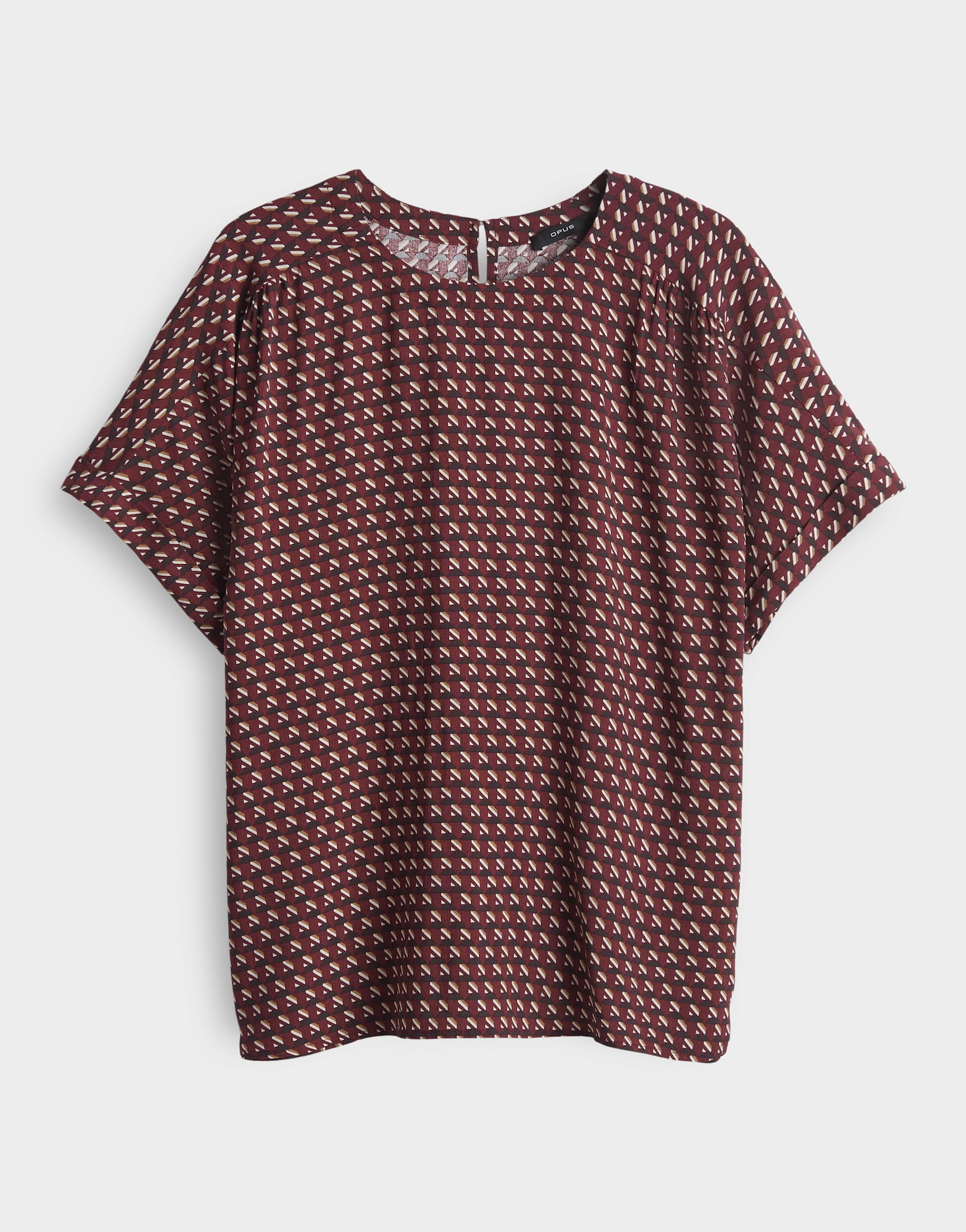 Kurzarmbluse Femka london lila online bestellen | OPUS Online Shop