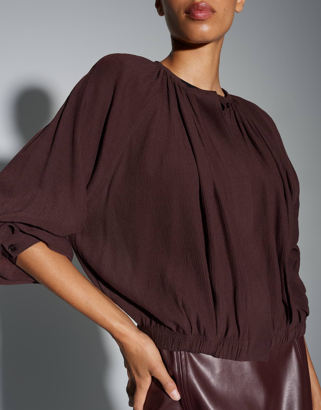 Langarmbluse Faluna rot online bestellen | OPUS Online Shop