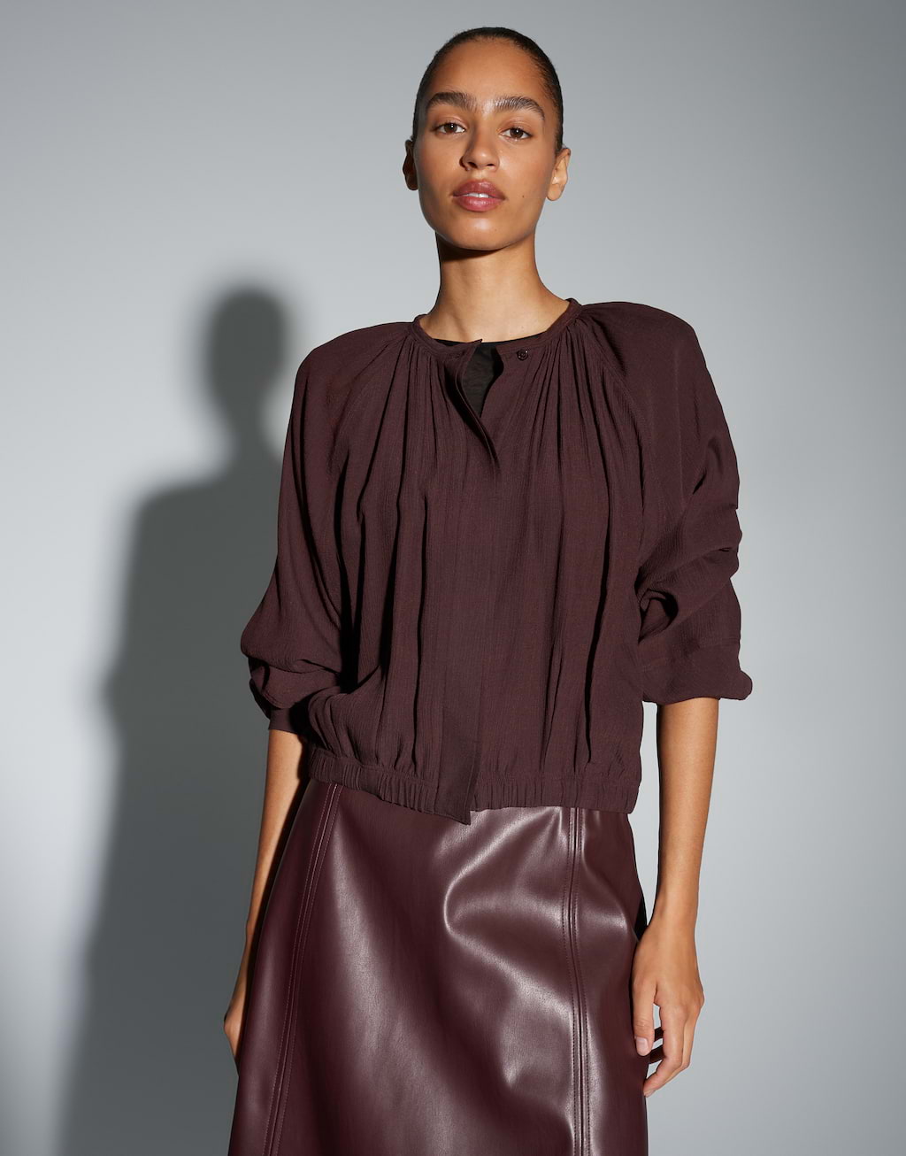 long sleeve blouse Faluna red by OPUS | shop your favourites online