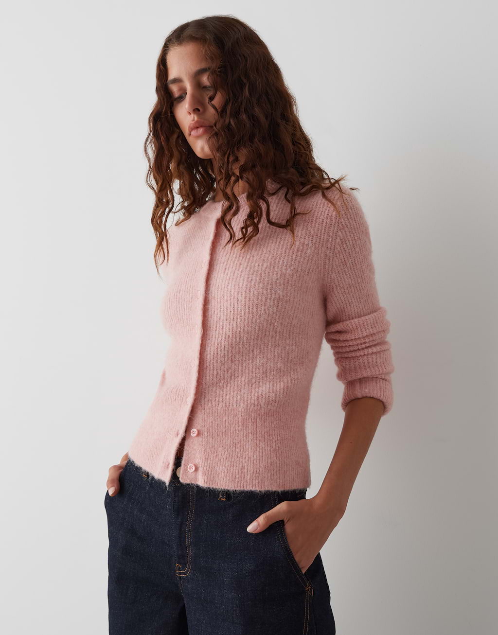 Strickjacke Dreni rosé online bestellen | OPUS Online Shop