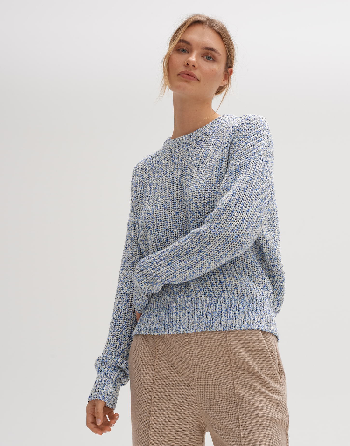 Strickpullover Porunu blau online bestellen | OPUS Online Shop