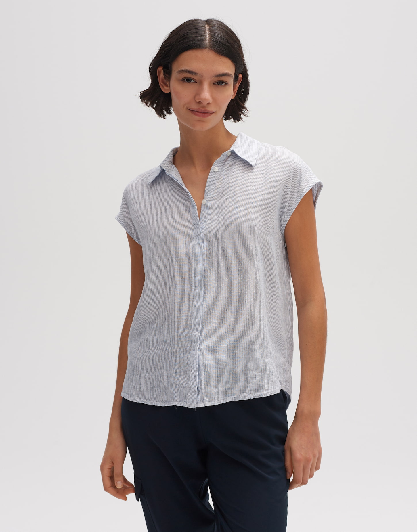 Bluse Faara stripe blau online bestellen | OPUS Online Shop