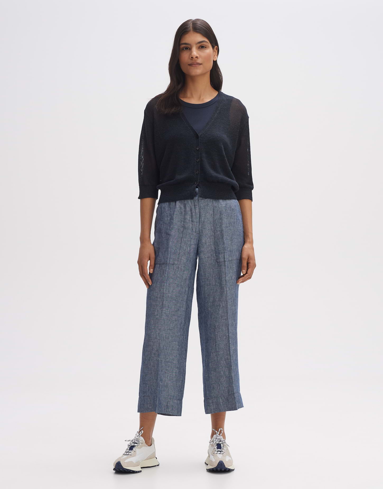 Strickjacke Dorifa blau online bestellen | OPUS Online Shop