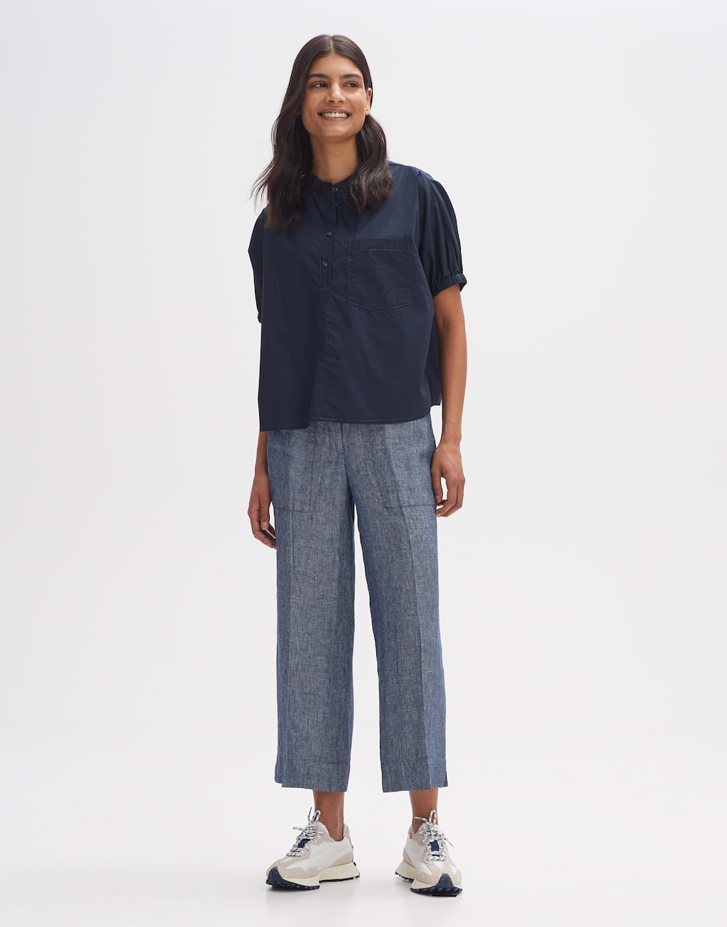 Wide Leg Pants Madeka fresh blau online bestellen | OPUS Online Shop