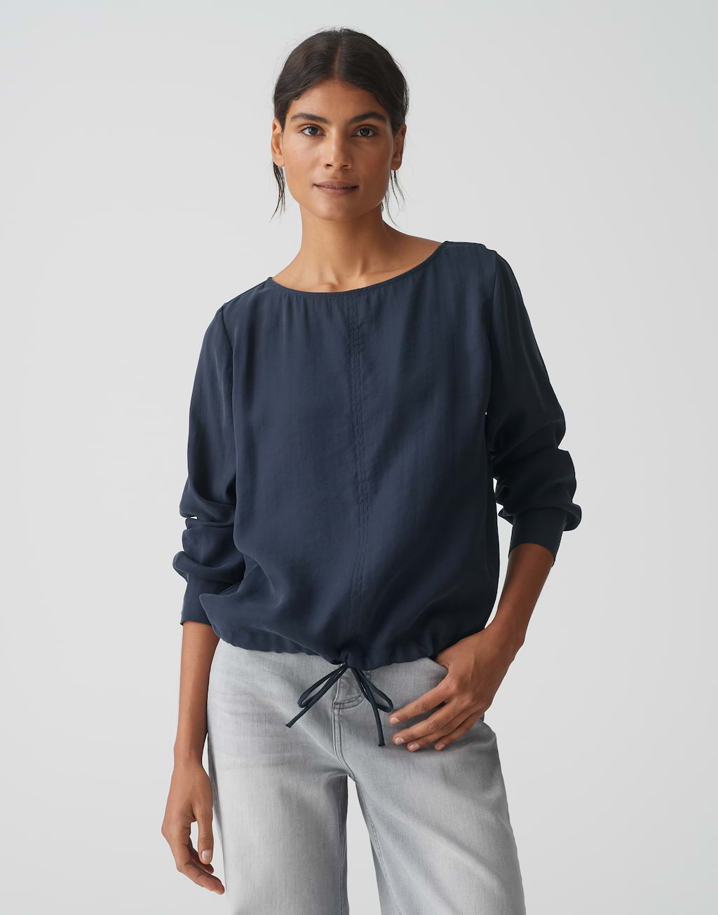 long sleeve blouse Forti blue by OPUS | shop your favourites online