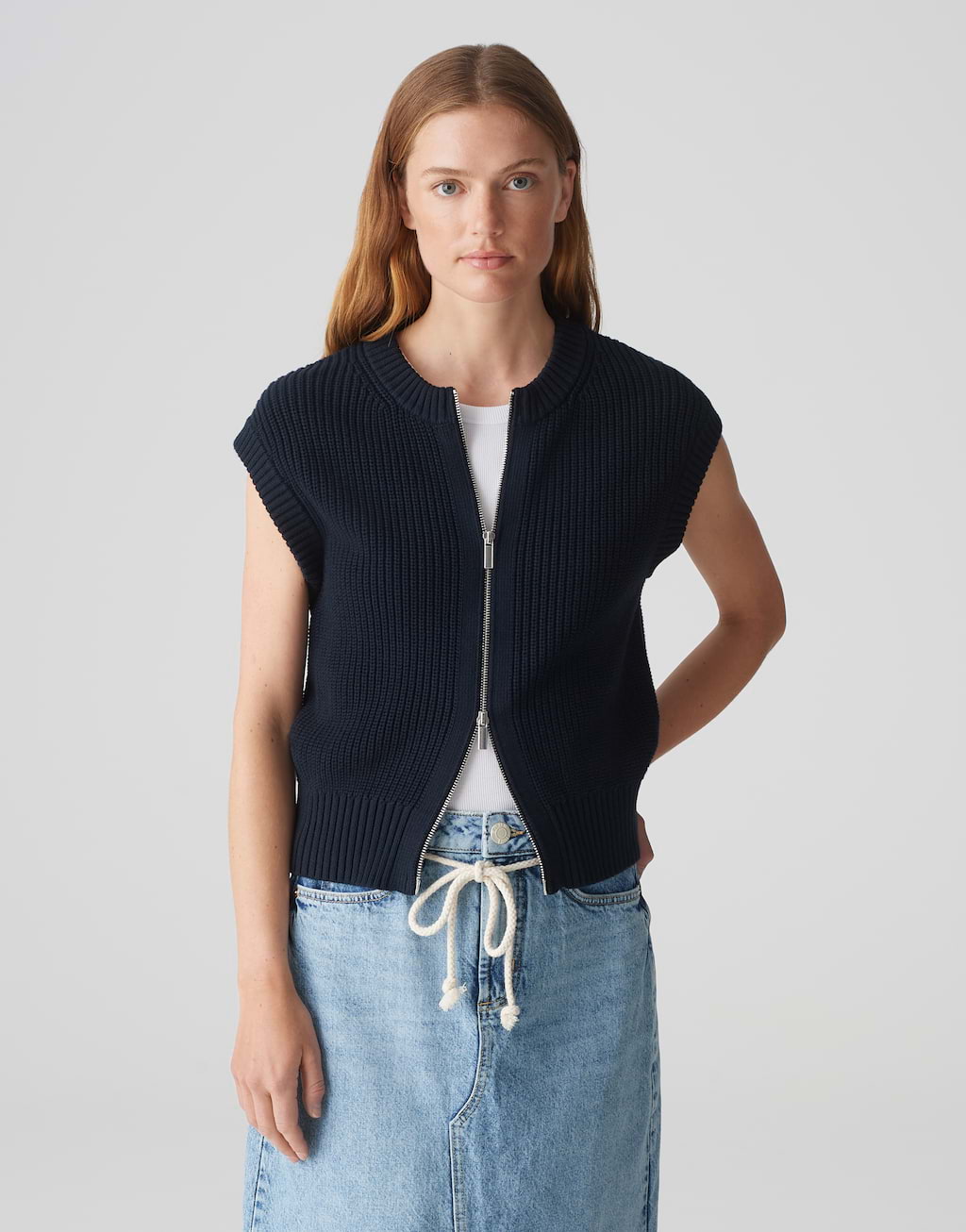 cardigan Dufka blue by OPUS | shop your favourites online