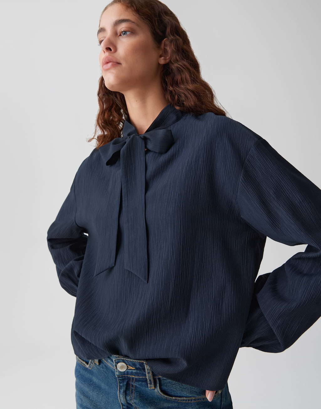 long sleeve blouse Fomantica blue by OPUS | shop your favourites online